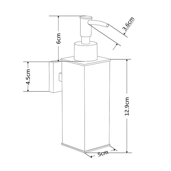 BGL Black Soap Dispenser, Wall Mounted Hand Wash Dispenser,304 Stainle ...